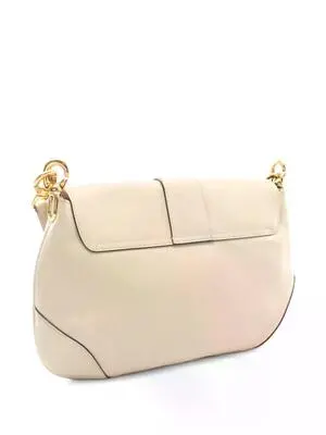 Celine 2000s Logo-plaque Shoulder Bag - Neutrals