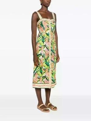 Farm Rio Button-down Midi Dress