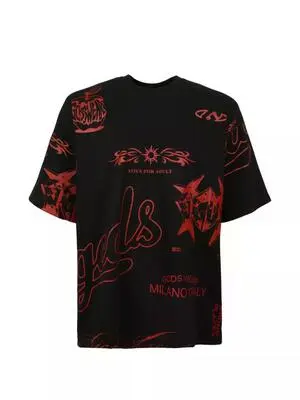 Gcds Graphic-print T-shirt - Black