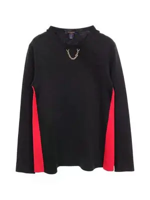 LOUIS VUITTON 2010s Monogram-pattern Sweater - Black