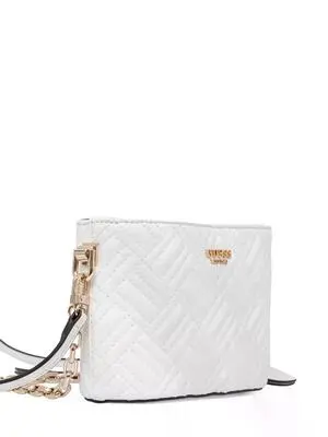 Guess Quilted Shoulder Bag With Chain Detailing