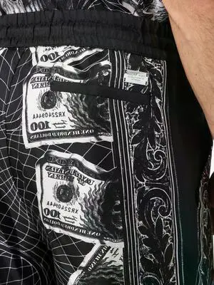 Philipp Plein Skull Dollar-print Shorts