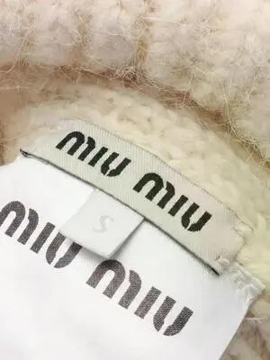 Miu Miu 2010s Logo Knit Beanie Hat