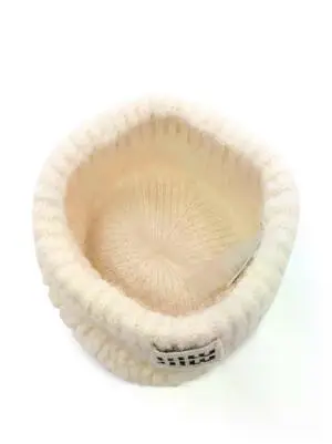 Miu Miu Logo Patch Beanie Hat