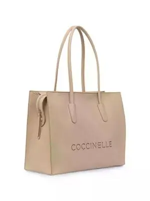 COCCINELLE Grained Leather Tote Bag