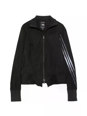 Y3 Striped Zip-up Jacket - Black