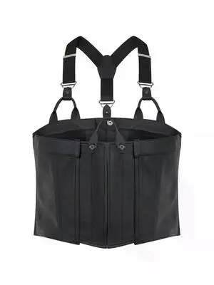 Moschino Leather Corset Jacket