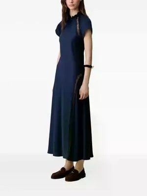 Claudie Pierlot Lace-trim Ruffled Maxi Dress