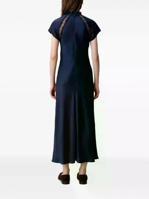 Claudie Pierlot Lace-trim Ruffled Maxi Dress