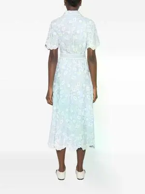 Simkhai Audria Eyelet-embroidered Midi Dress