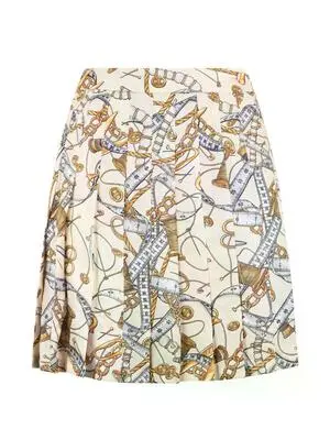 Moschino Graphic Pattern Midi Skirt - Neutrals