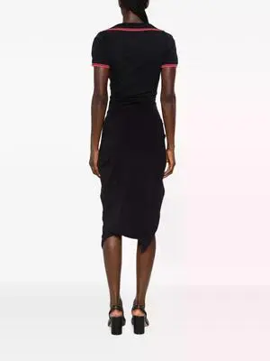 VIVIENNE WESTWOOD Long Monday Pulling Asymmetric-hem Midi Dress