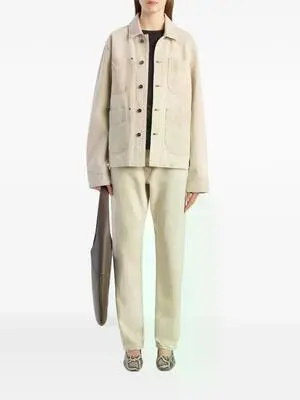 Khaite Khaite Wyatt Denim Chore Jacket Neutrals