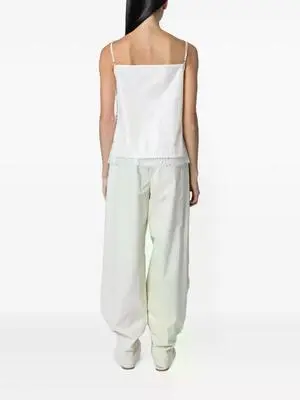 MULLER OF YOSHIOKUBO Lace-trimmed V-neck Sleeveless Top