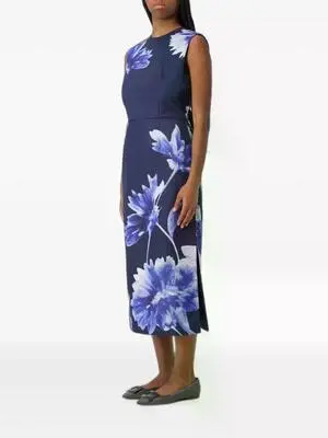 Erdem Floral-print Sleeveless Midi Dress