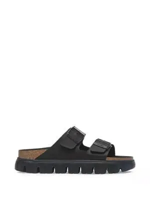 BIRKENSTOCK Arizona Buckle-fastening Slides - Black
