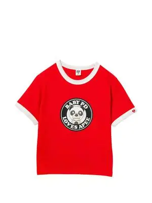 AAPE BY *A BATHING APE Contrast-trim Graphic T-shirt