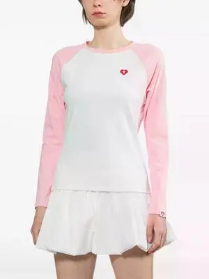 AAPE BY *A BATHING APE Heart-patch T-shirt - White