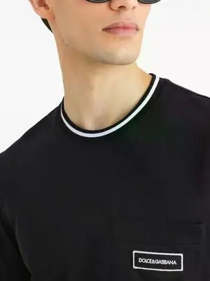Dolce & Gabbana Logo Patch Cotton T-shirt