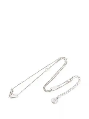 LOUIS VUITTON Essential V Necklace - Silver