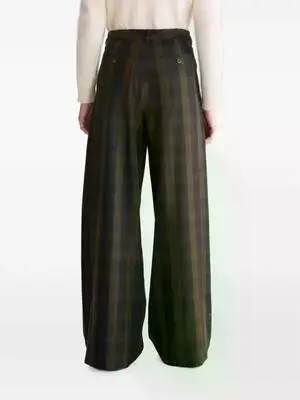 BELLEROSE Volkert Check-pattern Wide-leg Trousers