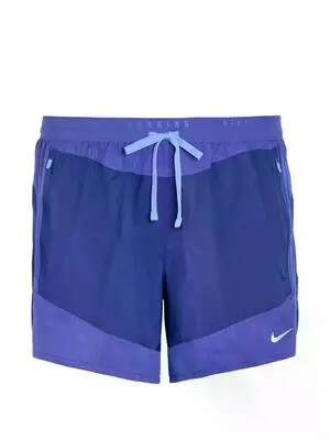 Nike Stride Plus Logo-print Drawstring Shorts - Blue