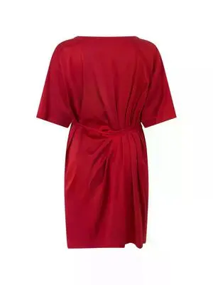 Moschino Crochet-trim Pleated Mini Dress