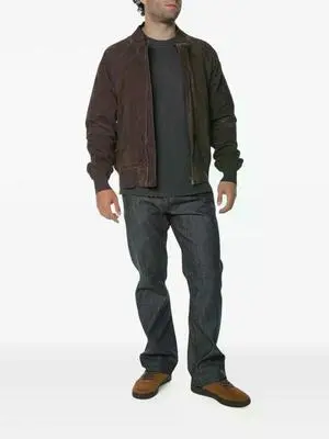 TRUSSARDI Suede Bomber Jacket