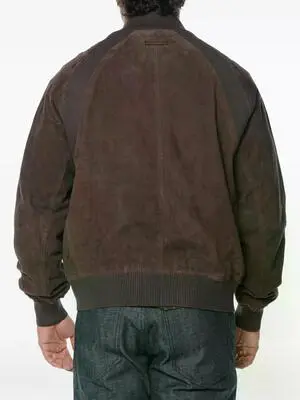 TRUSSARDI Suede Bomber Jacket