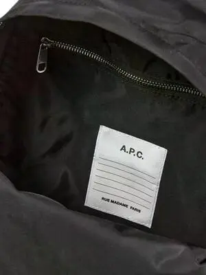 A.p.c. Logo-print Zip-around Backpack - Black