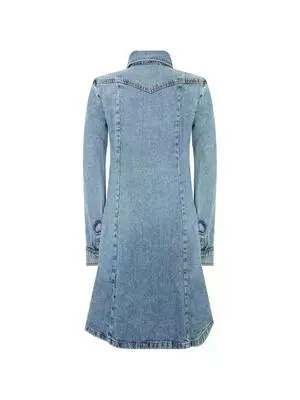 Moschino Button-up Flared-skirt Mini Dress