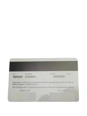 Prada 2013-2026 Small Canvas Canapa Logo Satchel