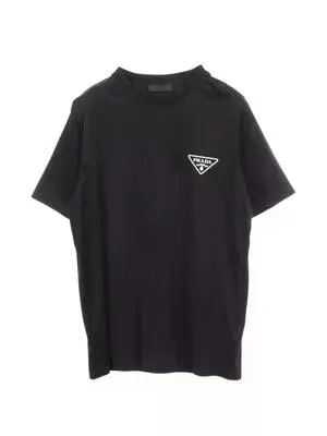 Prada 2010s Triangle-logo T-shirt - Black