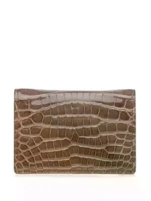 KWANPEN Crocodile-effect Wallet - Neutrals