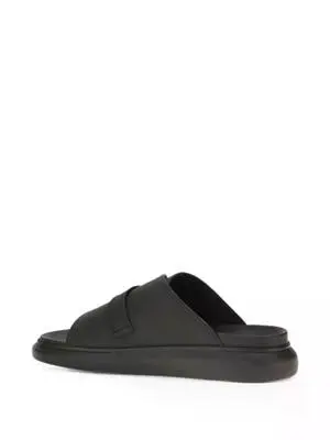 Alexander McQueen Buckle-strap Leather Platform Sandals