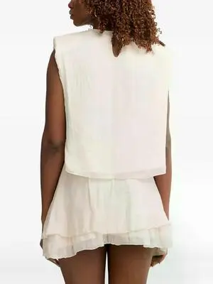 HAVEONE Padded-shoulder Layered-effect Blouse