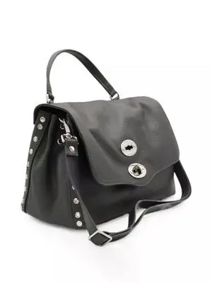 ZANELLATO Postina Studded Leather Tote Bag