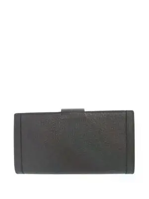 BVLGARI 2010-2026 Leather Doppio Tondo Bifold Wallet Long Wallets