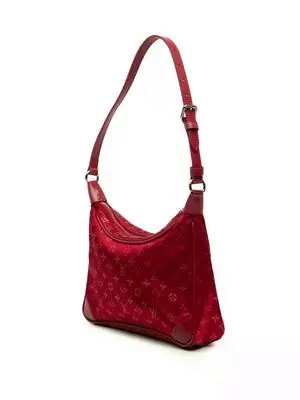 LOUIS VUITTON Monogram Satin Mini Boulogne Shoulder Bag