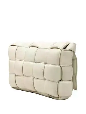 Bottega Veneta Nappa Intrecciato Padded Cassette Crossbody Bag - White