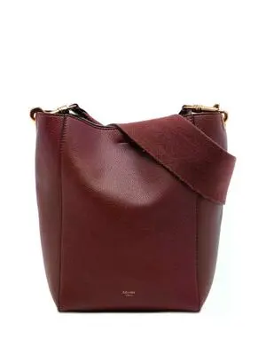 Celine Leather Sangle Seau Bucket Bag