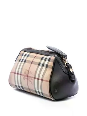 Burberry Mini Haymarket Check Coated Canvas Blaze Crossbody Bag - Neutrals