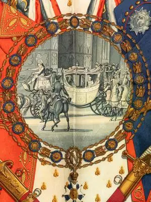 Hermès 20th Century Napoleon Silk Scarf 90 Scarves