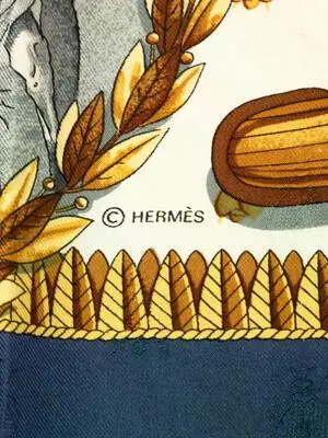 Hermès 20th Century Napoleon Silk Scarf 90 Scarves