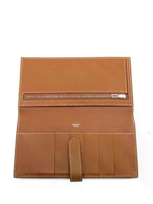 Hermès 2020 Epsom Bearn Wallet Long Wallets - Brown
