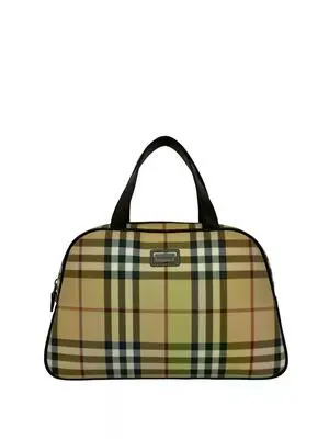 Burberry House Check Canvas Handbag - Neutrals