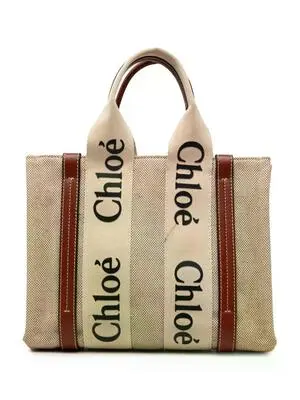 Chloé Small Canvas Woody Tote Satchel