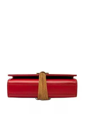 Saint Laurent Small Smooth Calfskin Monogram Kate Tassel Crossbody Bag - Red