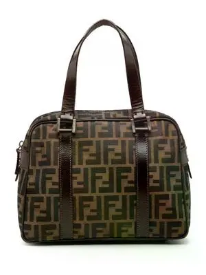 Fendi Zucca Canvas Handbag - Brown