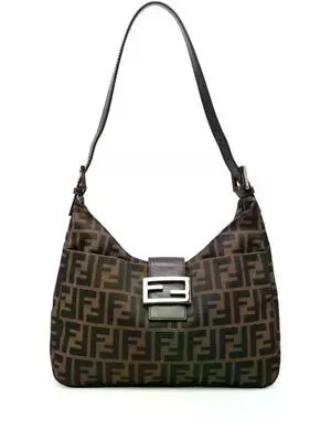 Fendi Zucca Canvas Shoulder Bag - Brown